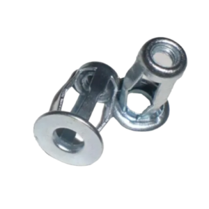 Jack Nuts for Secure Hold in Thin and Soft Materials